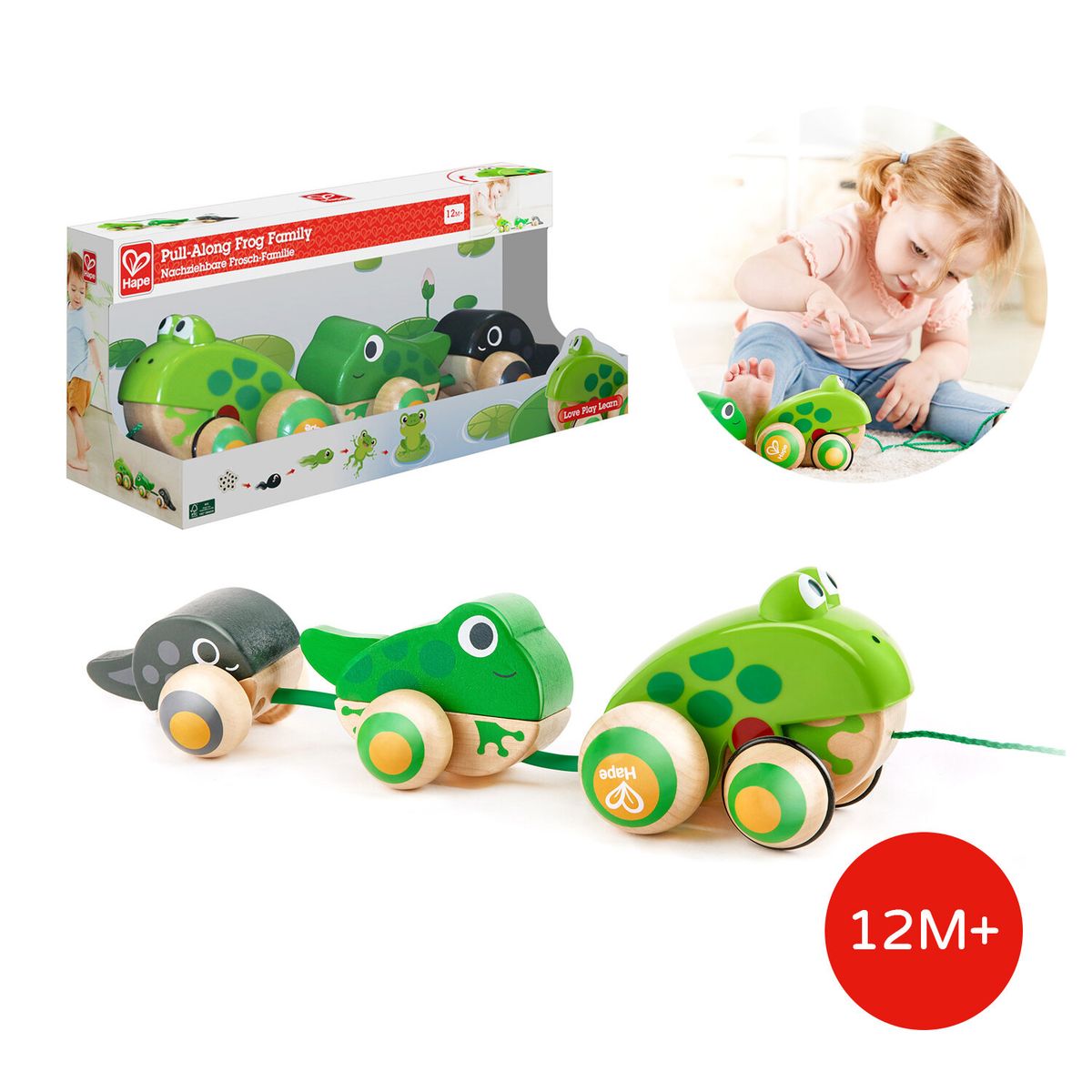 Hape | 拖拉青蛙家族 | 學行玩具 | E0365 | HKTVmall 香港最大網購平台