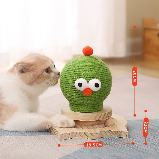 DDS | 劍麻球實木轉盤貓抓板貓玩具（小鳥貓轉盤）#DDS | HKTVmall 香港最大網購平台