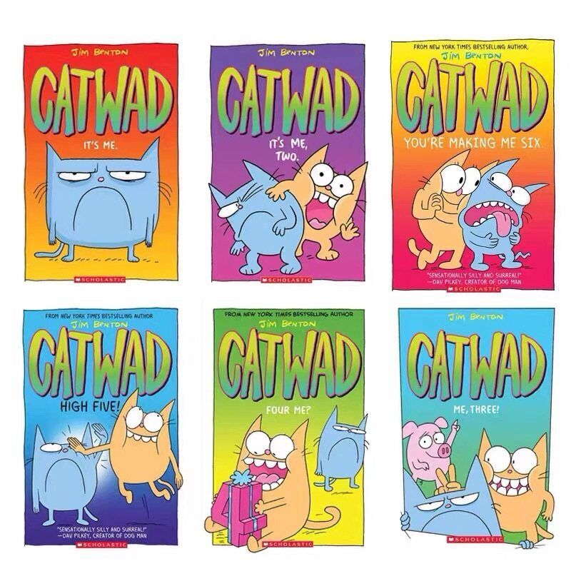SCHOLASTIC | 【搞笑兒童漫畫】Catwad 1-6 Books Collection (6 Books) ｜平行進口 ...