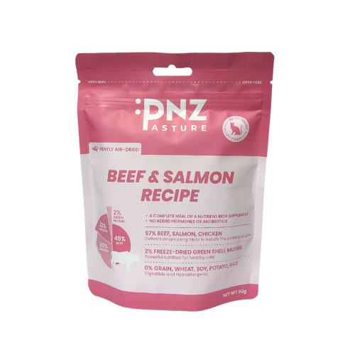 PNZ PASTURE | 貓零食 風乾牛肉 三文魚 肉粒 60g 【EXP:01-2024】 | HKTVmall 香港最大網購平台