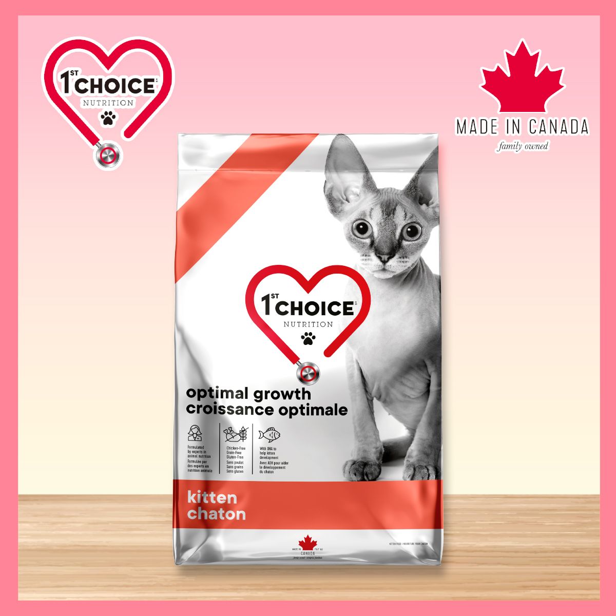 1ST CHOICE | 理想成長魚肉配方幼貓糧1.8kg【6折清貨!!原價$282 有效期: 2024年10月】 | HKTVmall 香港最大網購平台