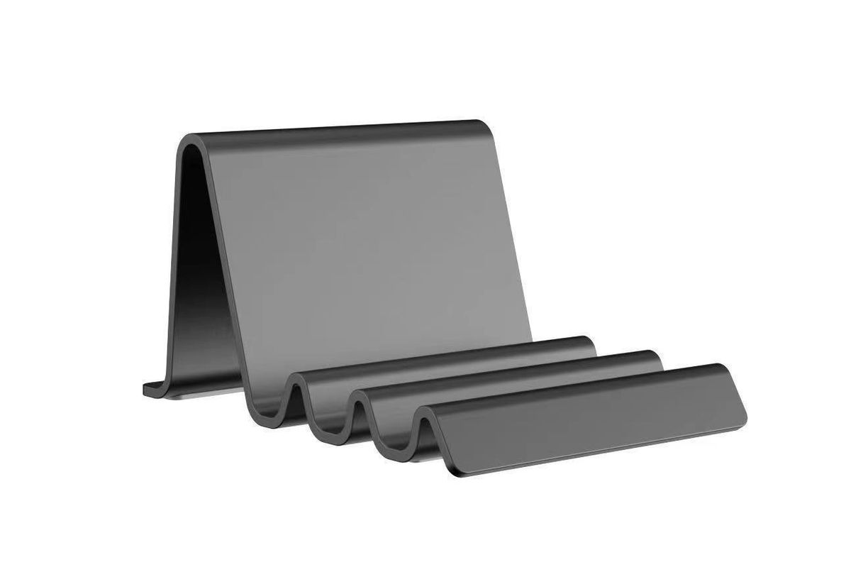 全城熱賣 | 【黑色】懶人手機支架 平板電腦支架 便攜小型置物架 桌面波浪形手機支架 | 顏色 : 黑色 | HKTVmall 香港最大網購平台