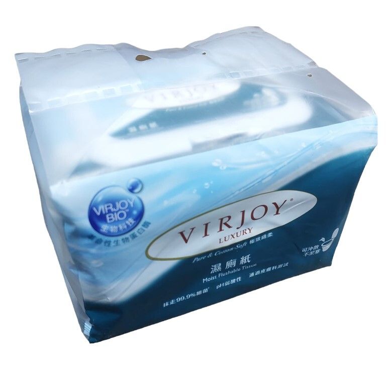 唯潔雅 | (3包裝 / Virjoy Luxury 濕厠紙) 抹走99.9%細菌 可沖散不淤塞 | HKTVmall 香港最大網購平台