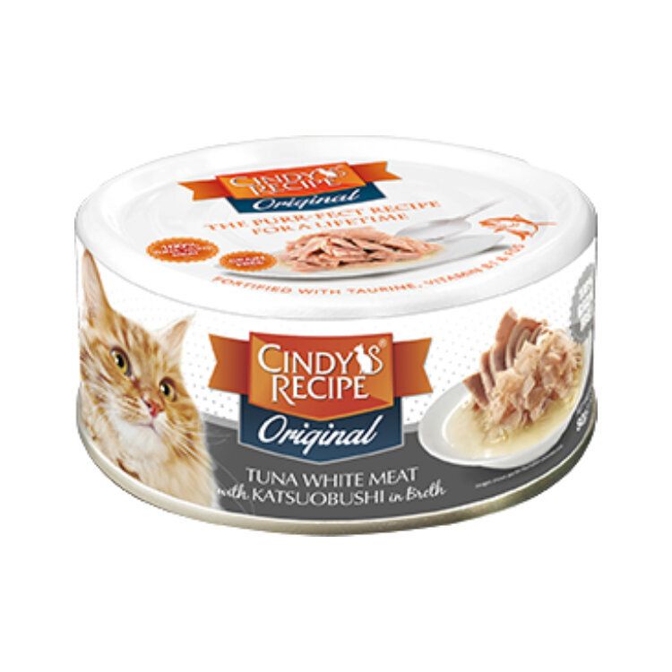 Cindy's Recipe | Cindy's Recipe - Original 貓罐頭 特級金槍魚 + 鰹魚肉湯 80g | HKTVmall 香港最大網購平台