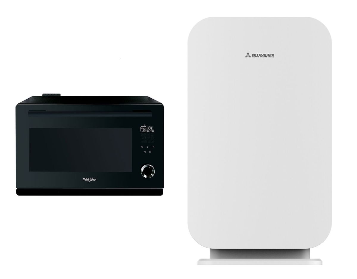 Whirlpool | CS1250 25公升 4S mini 座檯式蒸焗爐 + MAP32A(W) 390平方呎 空氣清新機 (智能多方位感 ...