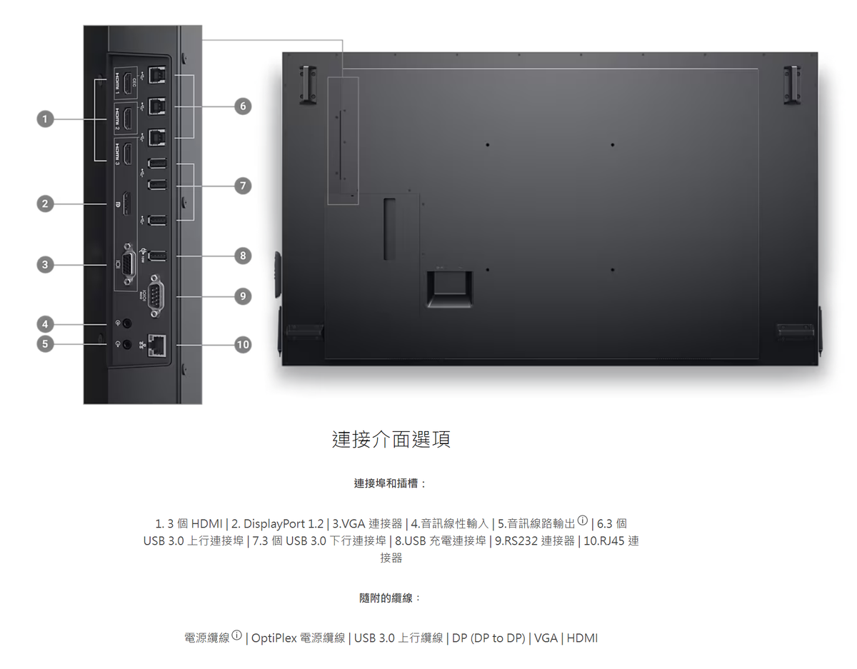 Dell | Dell 75 4K 互動式觸控顯示器 - P7524QT | HKTVmall 香港最大網購平台