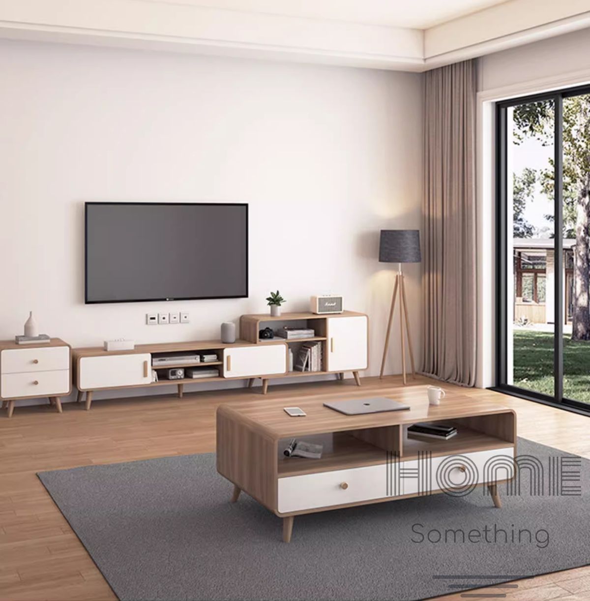 HOME Something | 北歐品味系列 簡約 伸縮 電視櫃 組合(D)(L120cm) - HS07683_120_D | 尺碼 : 120 | 計劃 : D | 安裝服務 : 包括 ...