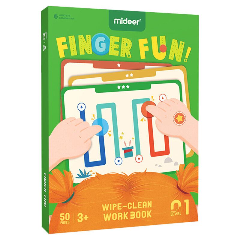 MiDeer | 【左右腦遊戲】FINGER FUN - Wipe Clean Workbook 兒童學習｜有趣的遊戲｜提升解決問題的能力 ...