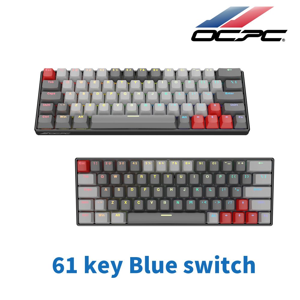 OCPC | ZERO MINI ZRM-61 Gaming Keyboard 61鍵 青軸機械鍵盤 RGB | HKTVmall 香港最大網購平台
