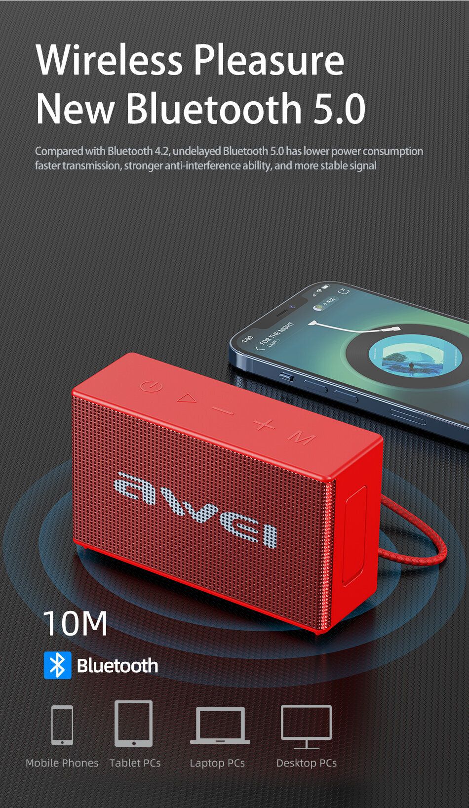 AWEI | Y665 Mini Radio Stereo SPEAKER BLUETOOTH High Power Waterproof ...