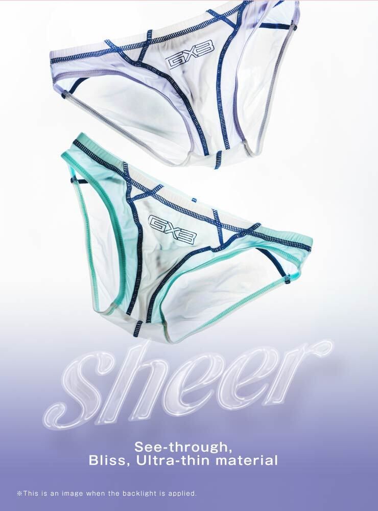GX3 | 日本 GX3 SPLASH SHEER 透感泳褲風莫蘭迪色比基尼三角褲 U凸衝浪運動透明內褲 裸感 K1755 | 尺碼 : M | HKTVmall 香港最大網購平台