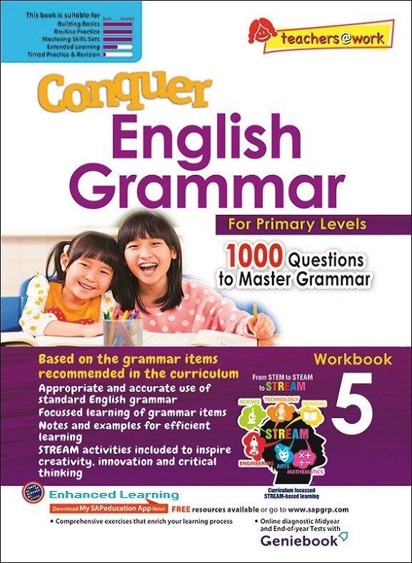 SAP | 【正版正貨】Conquer English Grammar For Primary Levels Workbook 5 ...