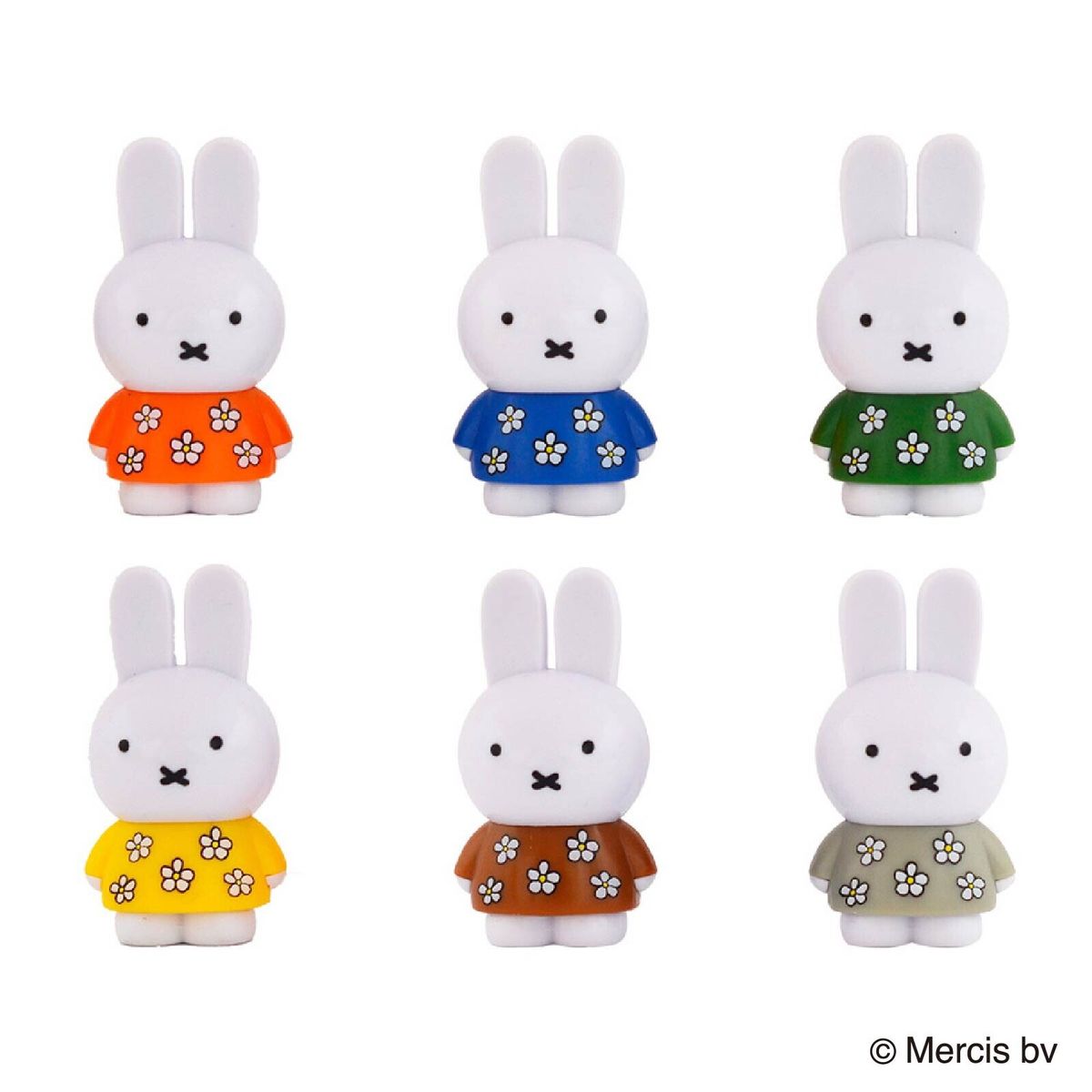 Miffy | 日本 Miffy 迷你公仔擺件 一套六個 吉祥物公仔 (原色花花裙) 平行進口 | HKTVmall 香港最大網購平台
