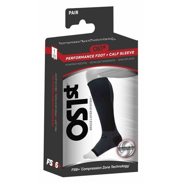 OS1st | FS6+ 全能壓力腿套 壓力襪套 運動壓力襪 籃球壓力襪 分段壓力護退套 黑色襪 | 尺碼 : M | HKTVmall 香港最大網購平台