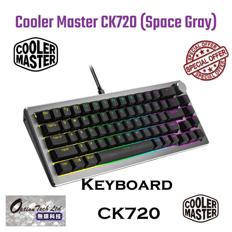 Cooler Master | CM CK720 Gaming Keyboard (CK-720-GKKR1-US)(Brown Switch ...