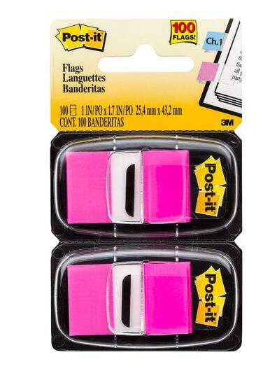 3M | 3M-680-BP2 螢光粉紅 (2個裝) 旗仔標籤貼 | HKTVmall 香港最大網購平台