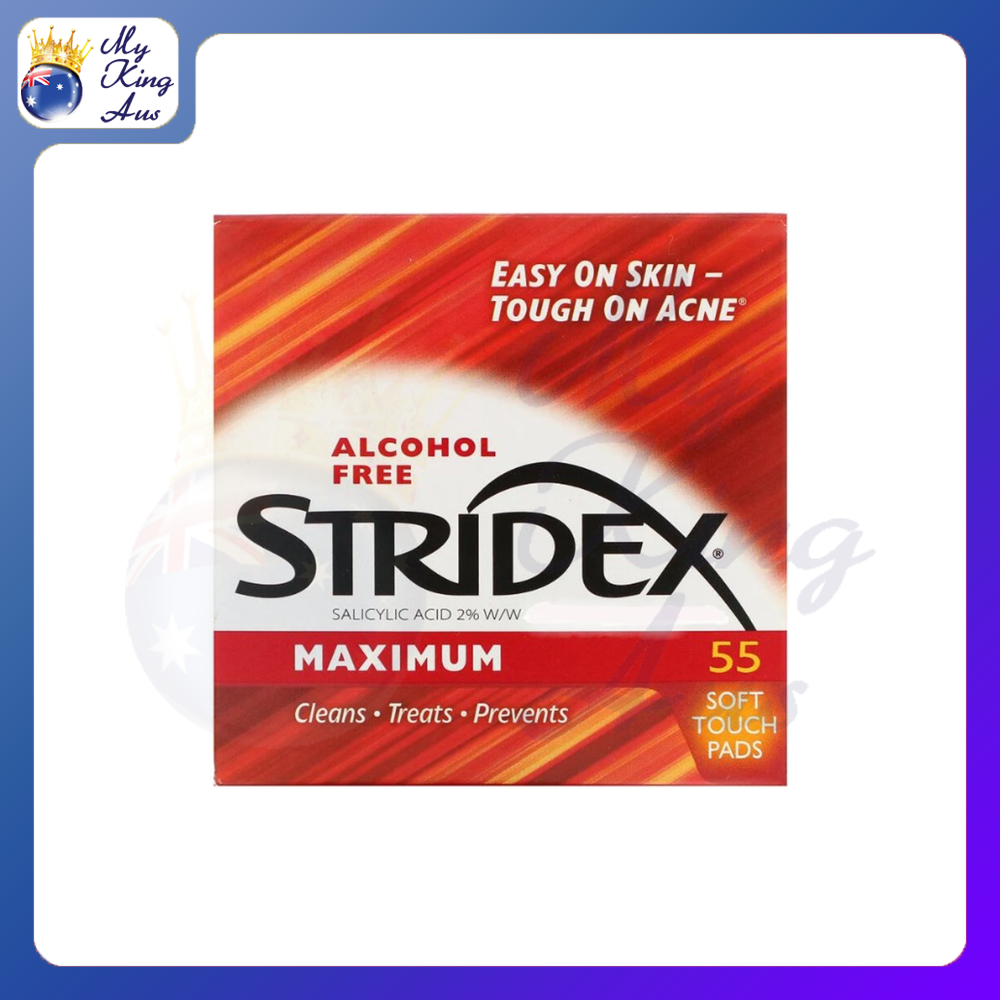 Stridex | 抗痘/去黑頭潔面片(不含酒精) 水楊酸2% (紅色) 55片 [平行進口] | HKTVmall 香港最大網購平台