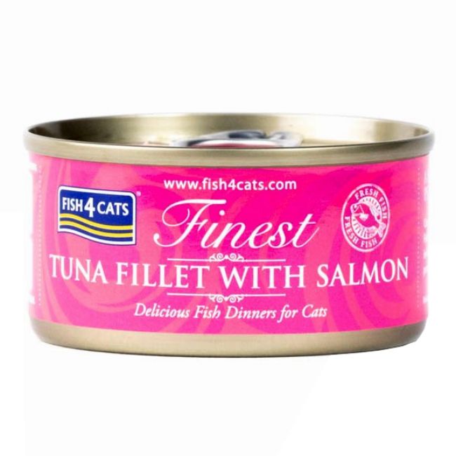FISH4CATS | Finest Canned Wet Food for Cats (Tuna Fillet with Salmon ...