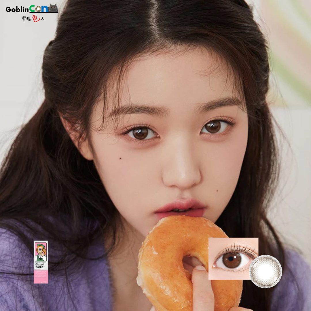 Hapa Kristin | [ 散光日拋] Hapa Kristin Glazed Kristin 1 Day Choco 巧克棕 |每盒10片 | 度數 : 0.00 | 散光 : -1. ...