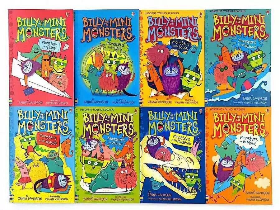 USBORNE | 【兒童全彩故事】Billy and the Mini Monsters 8 books| 初級閱讀｜有趣故事｜平行進口 ...