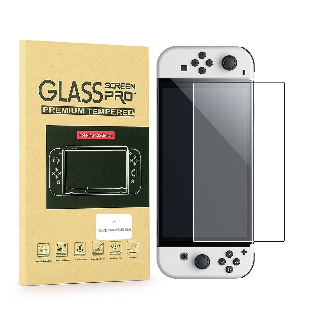 GLASS PRO | 任天堂 Nintendo Switch OLED [1盒2張]專用高清鋼化膜保護貼 玻璃貼 | HKTVmall 香港最大網購平台