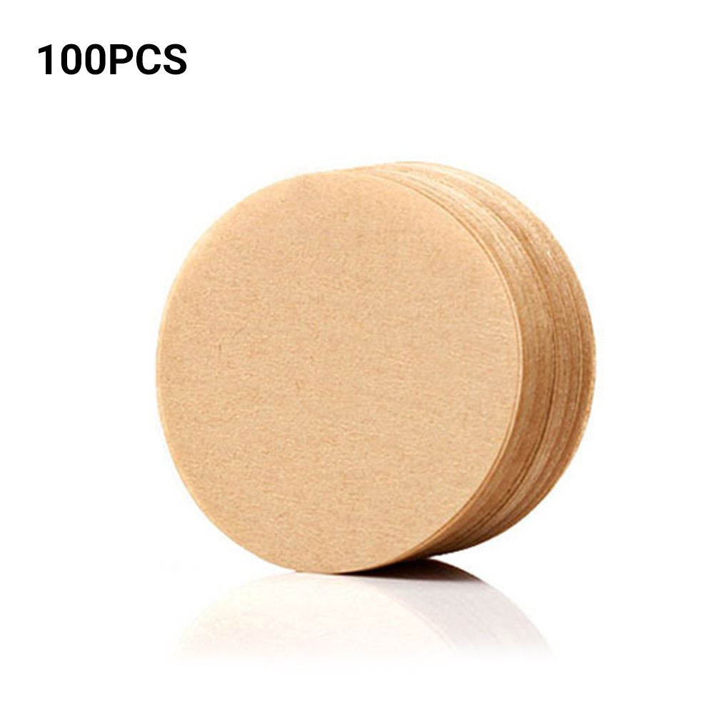 屯京 | [100pcs-Brown] Round 64mm Coffee Filter Paper Coffee Pot Paper ...