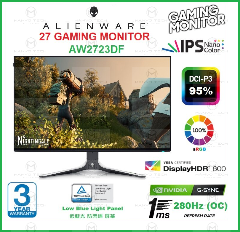 ALIENWARE | AW2723DF 27 Nano IPS 遊戲顯示器 | HKTVmall 香港最大網購平台