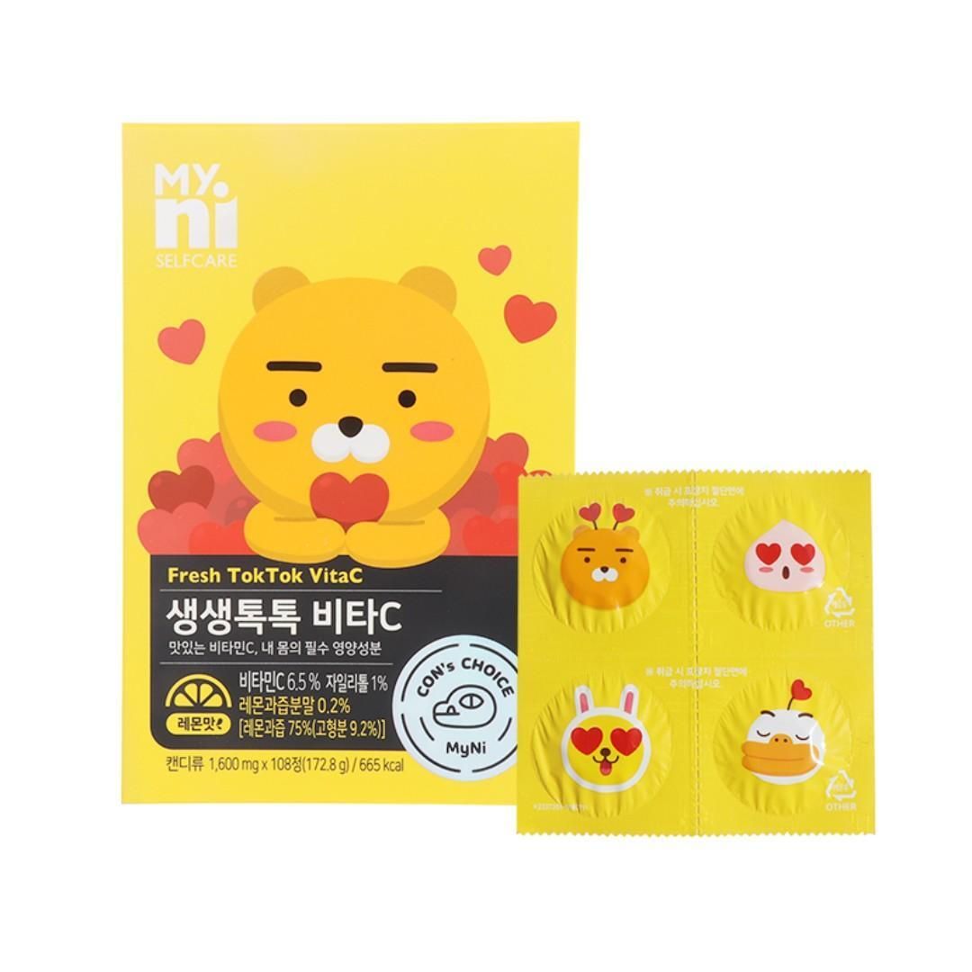 ILDONG | MyNi x Kakao Friends 維他命C 咀嚼片-檸檬味 (108片)[平行進口] | HKTVmall 香港最大網購平台