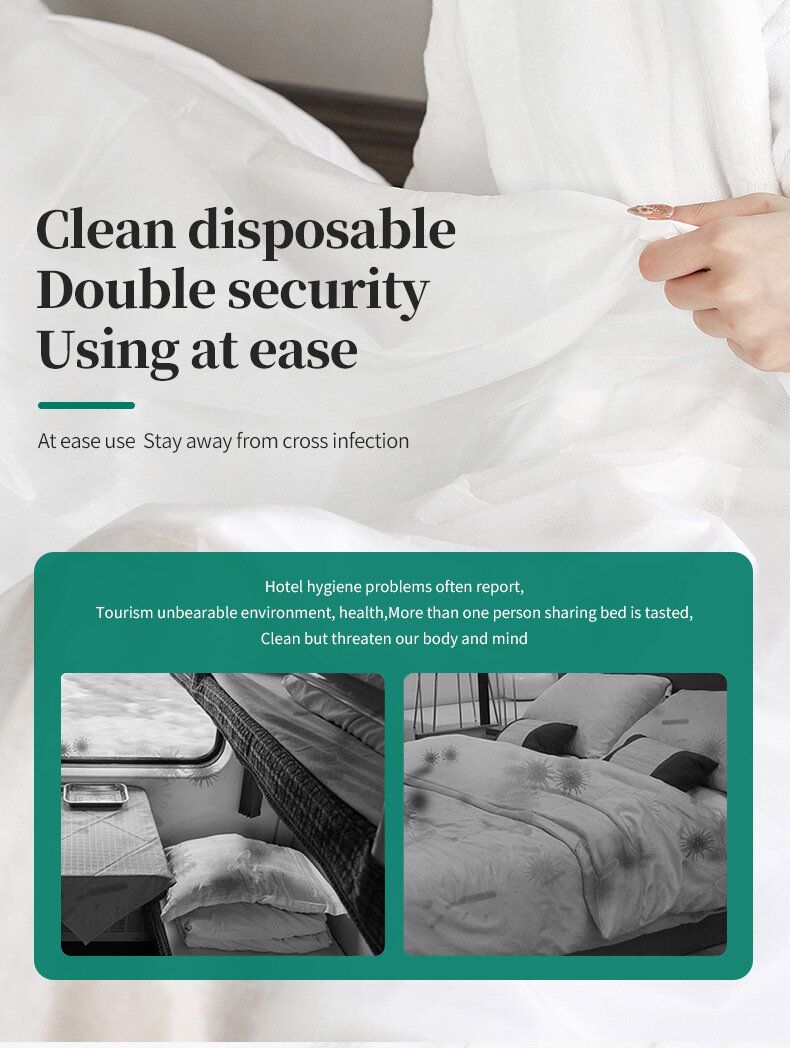 生活點 | 一次性旅遊床單被罩枕套 升級版 (尺寸: 單人三件套) 床單x1, 被套x1, 枕套x1 Staycation 旅行必備 | HKTVmall 香港最大網購平台