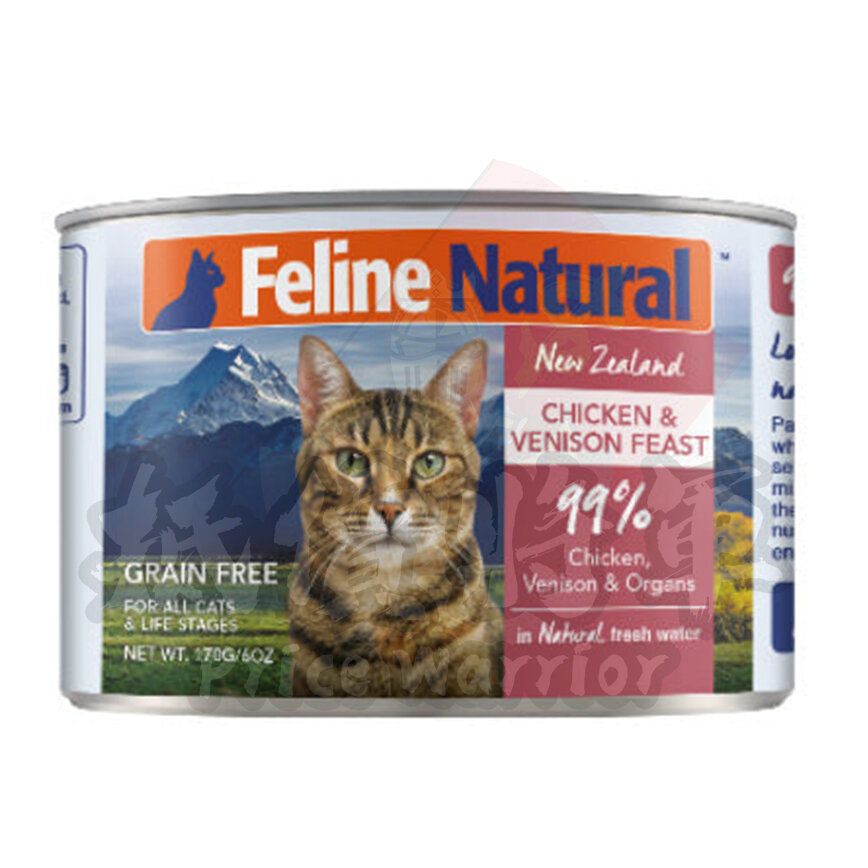 Feline Natural | Feline Natural 貓罐頭 F9 主食貓罐頭 雞肉及鹿肉盛宴 170G #貓糧 (濕 ...