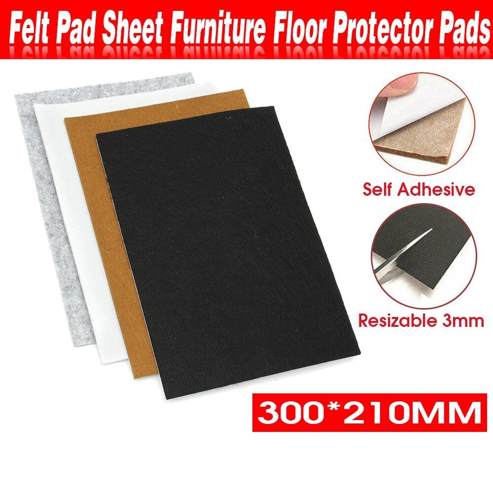 Tuenmall | White - Felt Pad Sheet Furniture Floor Protector Pads Self ...