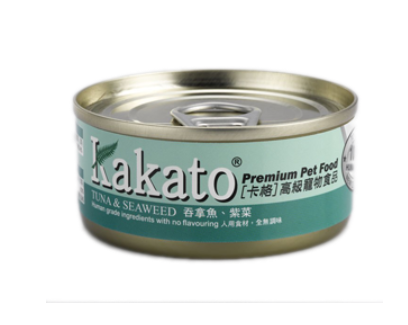 KAKATO | Kakato 吞拿魚+紫菜 Tuna & Seaweed 貓狗罐頭 70g | HKTVmall The Largest HK Shopping Platform