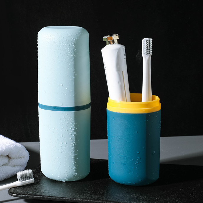 #N/A | 旅行牙刷 牙膏 漱口杯收納盒(白色) | HKTVmall 香港最大網購平台