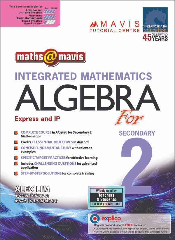 SAP | Maths @ Mavis Integrated Mathematics Algebra for Secondary 2 ...
