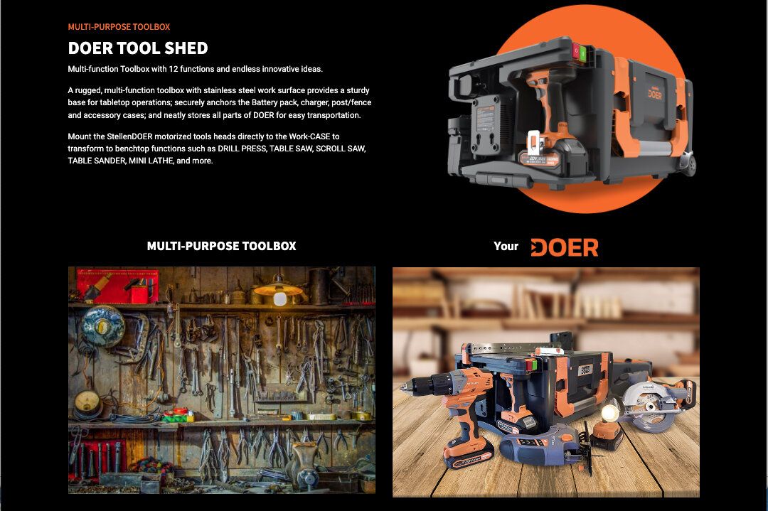 Stellen | 20V_Max Brushless DOER Supreme 9 Compact Toolshed Workstation ...