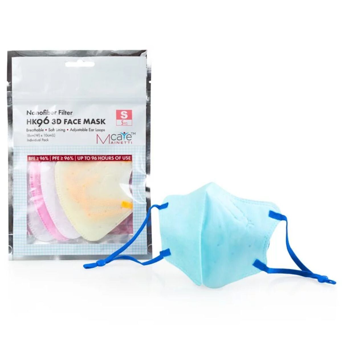 MainettiCare | MainettiCare - HK96納米3D口罩 - 細碼 | HKTVmall 香港最大網購平台