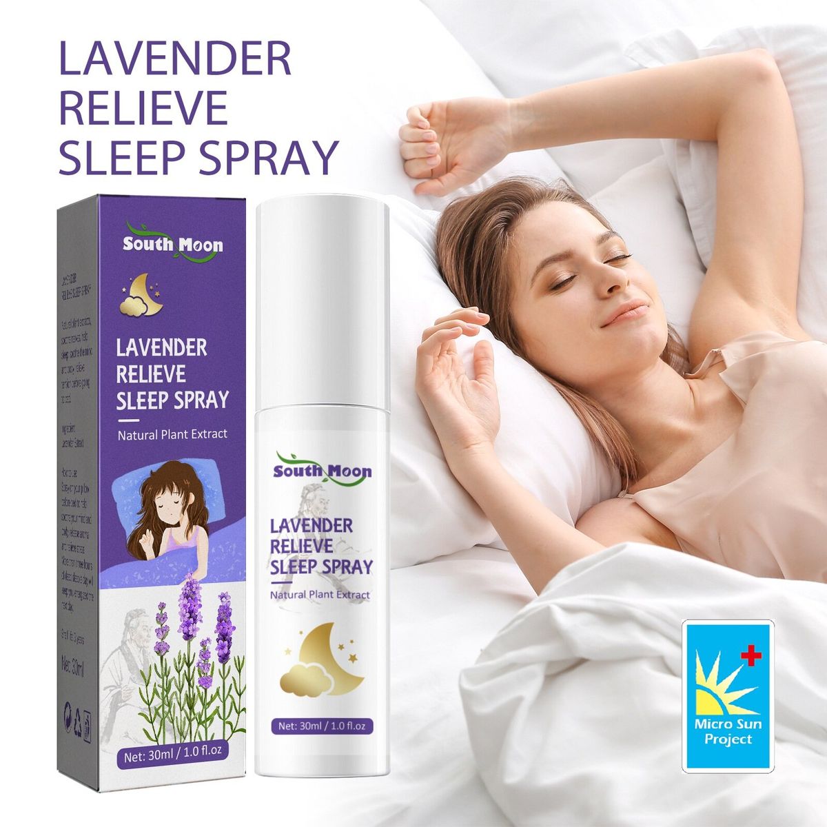 Micro Sun | Micro Sun -South moon 薰衣草睡眠噴霧 | HKTVmall 香港最大網購平台