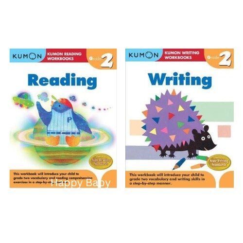 KUMON | Grade 2 英文練習 Reading + Writing Workbooks（2 本） 英文閱讀理解＋寫作練習 ...