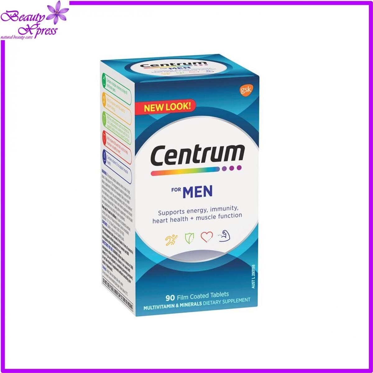 Centrum | Men Multivitamin & Mineral 90 tablets(RANDOM Packing ...