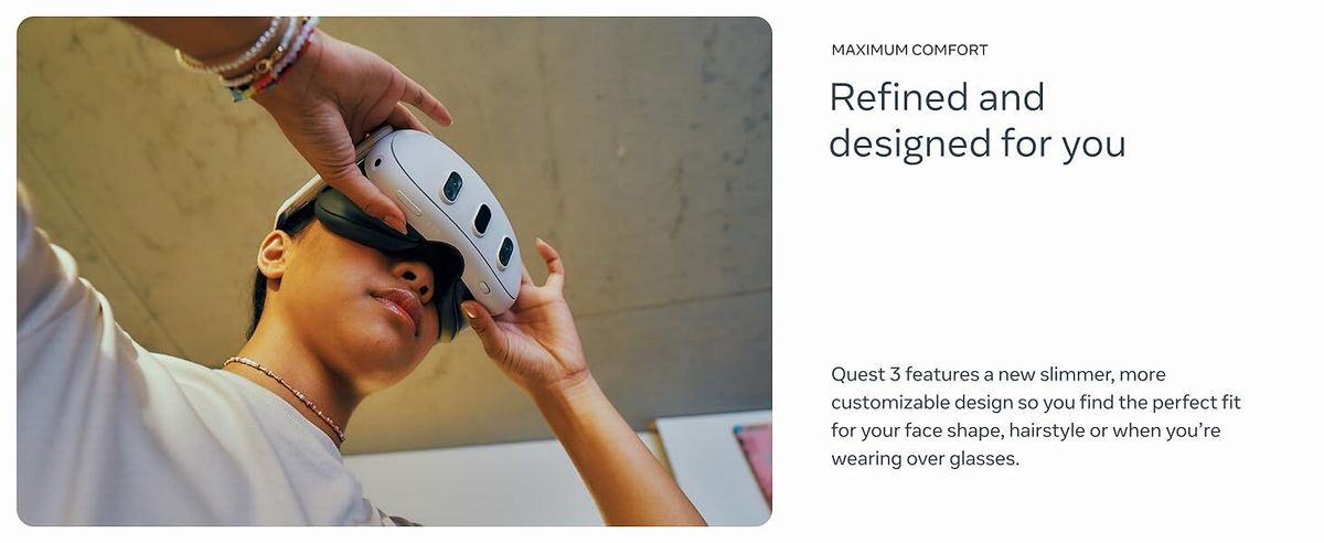 oculus | Meta Quest 3 全新混合現實VR 頭戴式裝置 | 128GB | 平行進口 | CKA34142 | 儲存容量 ...