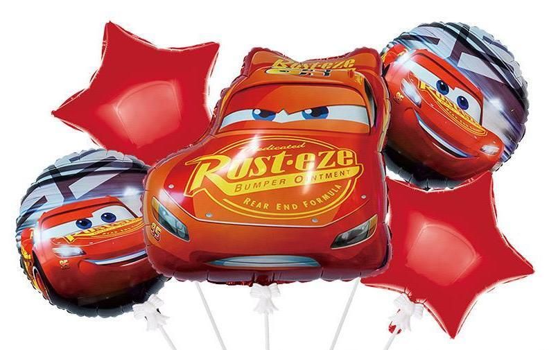Disney Cars | 【Party Balloon】Lightning McQueen cars Balloon- (5 pcs ...
