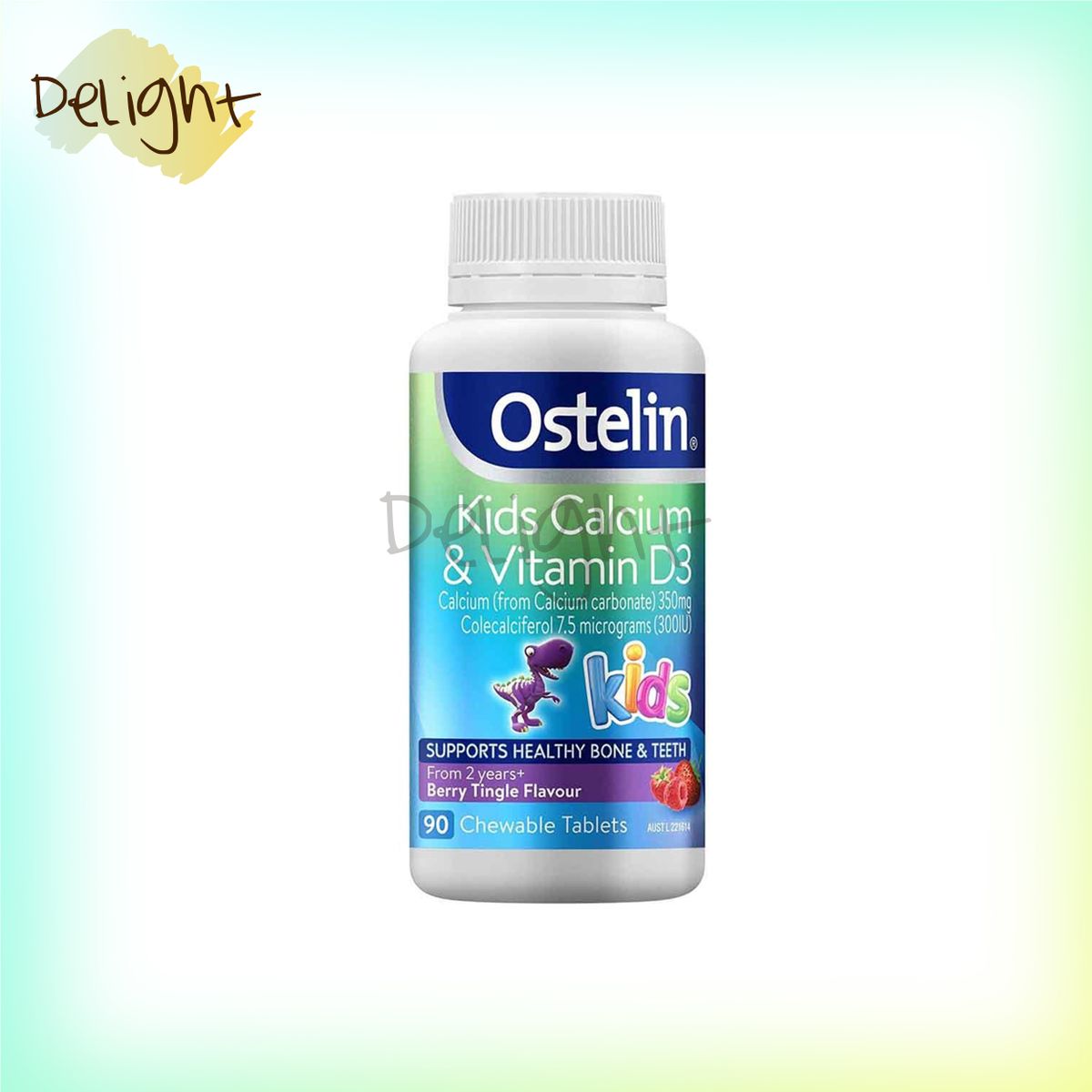 Ostelin | 小恐龍兒童維生素D+鈣 咀嚼片 90粒 -(9316090505105) -平行進口商品 | HKTVmall 香港最大網購平台