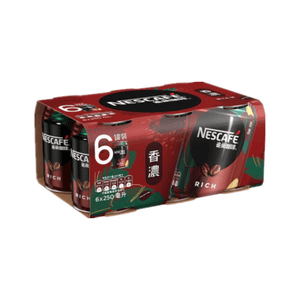 雀巢咖啡 | 雀巢 香濃咖啡250毫升6罐裝 250MLX6（4891118041834） | HKTVmall 香港最大網購平台