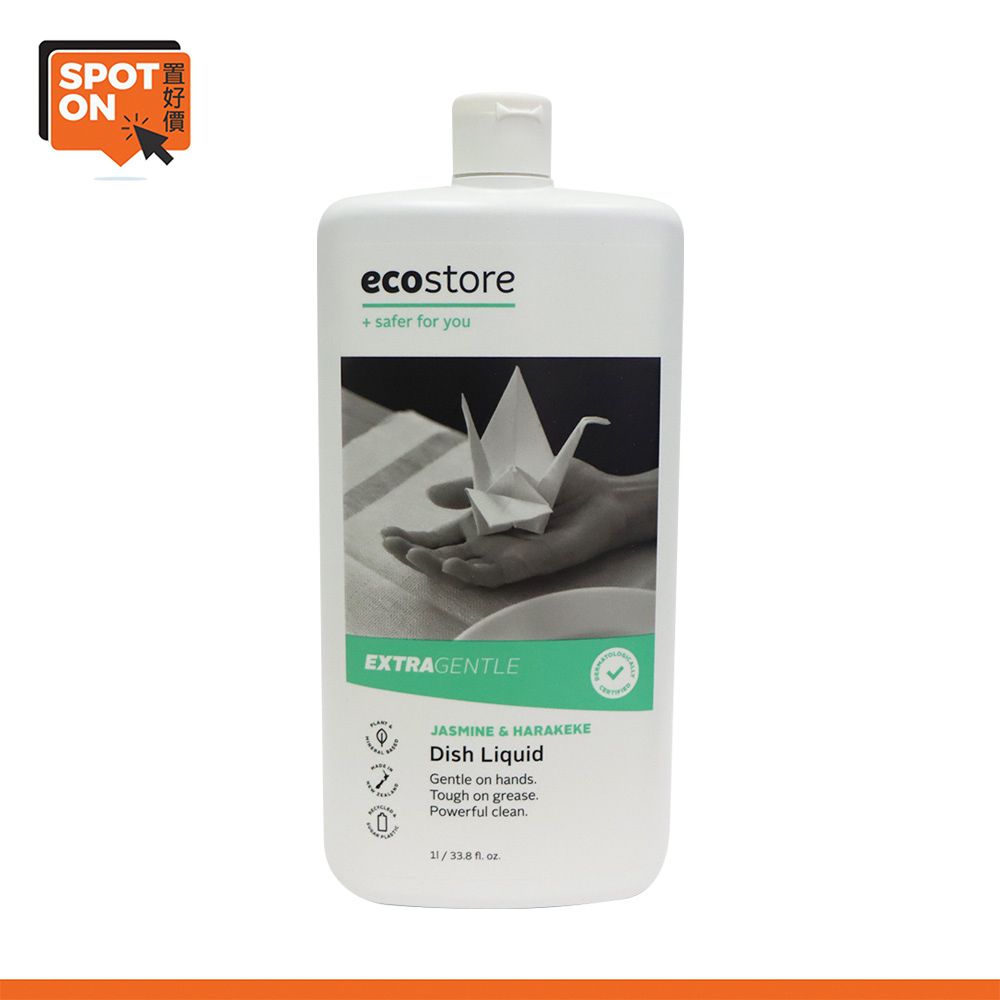 ecostore | 特級溫和洗潔精 茉莉花及新西蘭亞麻香味 1L [到期日: 17/10/2024] [平行進口] | HKTVmall 香港最大網購平台