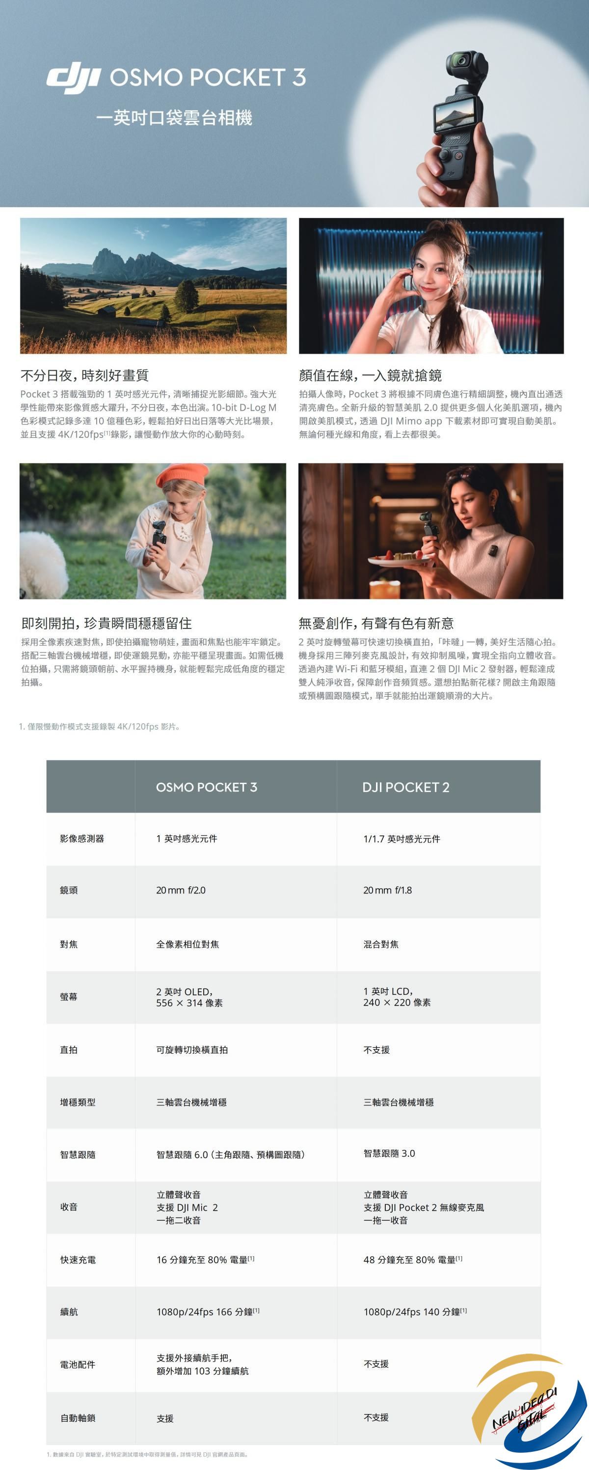 dji | Osmo Pocket 3 Combo PTZ camera | HKTVmall The Largest HK Shopping Platform