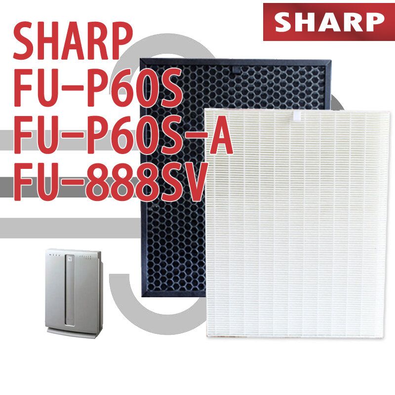 Others | 適用於Sharp FU-P60S FU-P60S-A FU-888SV 空氣清新機 淨化器 備用過濾器套件替換用 ...