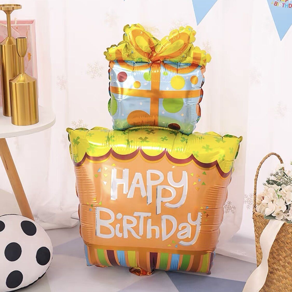 全城熱賣 | Happy Birthday box Balloon, Mylar Foil Helium Balloons ...