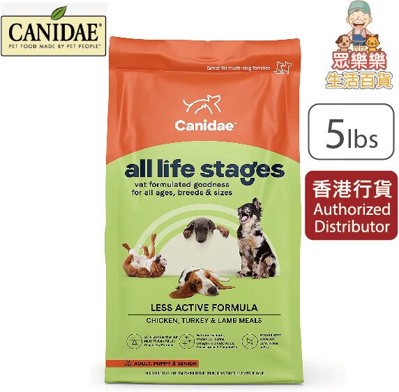 CANIDAE | ALL LIFE STAGES PLATINUM Dry Dog Food For Less Active Dogs ...