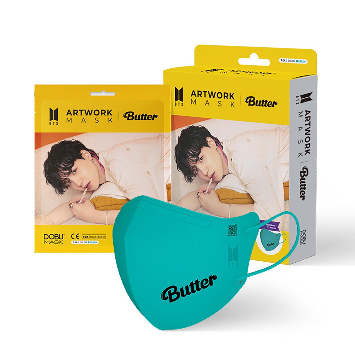 韓國 | DOBU MASK - [韓國直送] BTS ARTWORK MASK - SUGA – ‘Butter’ 版 (綠寶石色) 獨立 ...