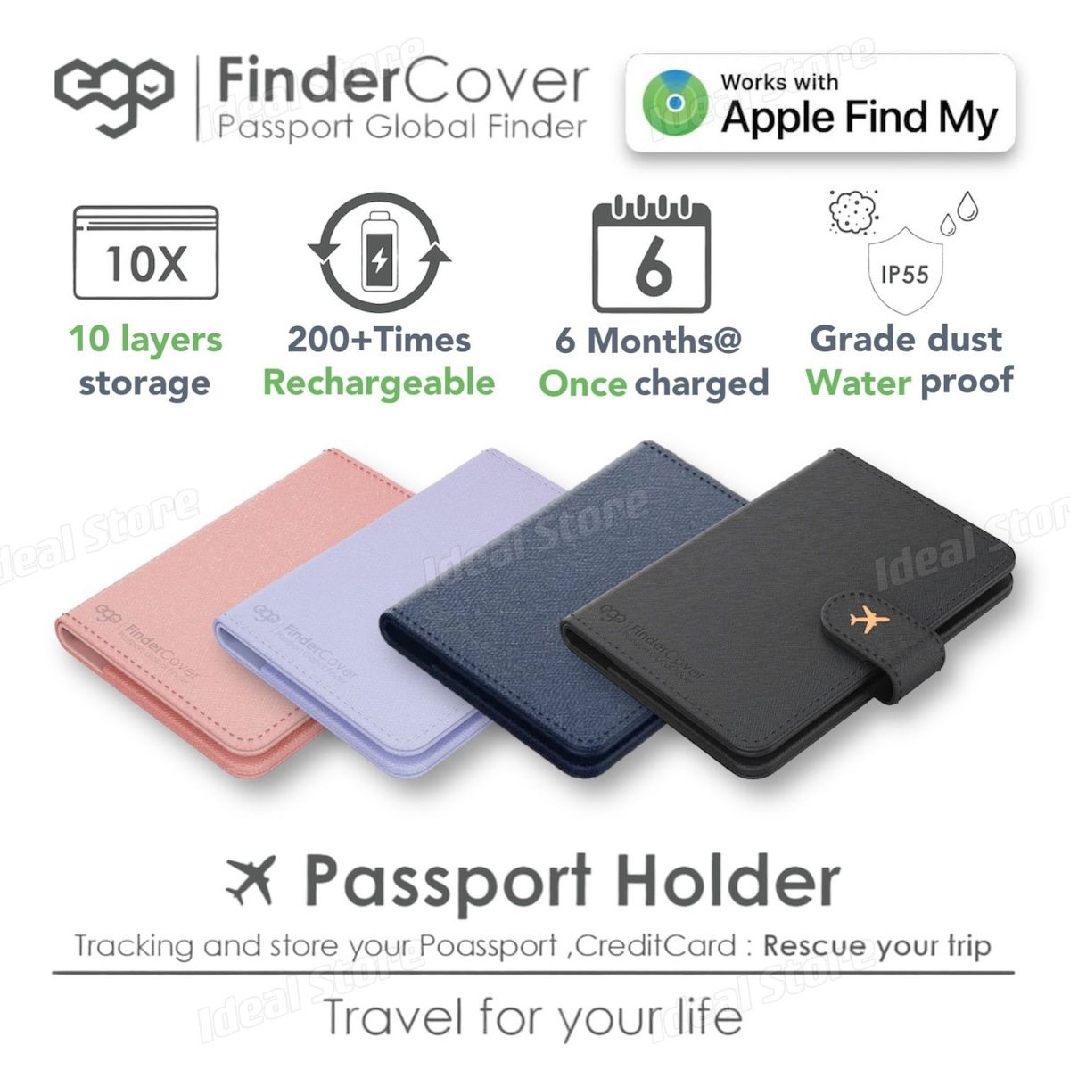 ego | FinderCover Passport Global Tracker｜ID Holder｜Passport Holder ...